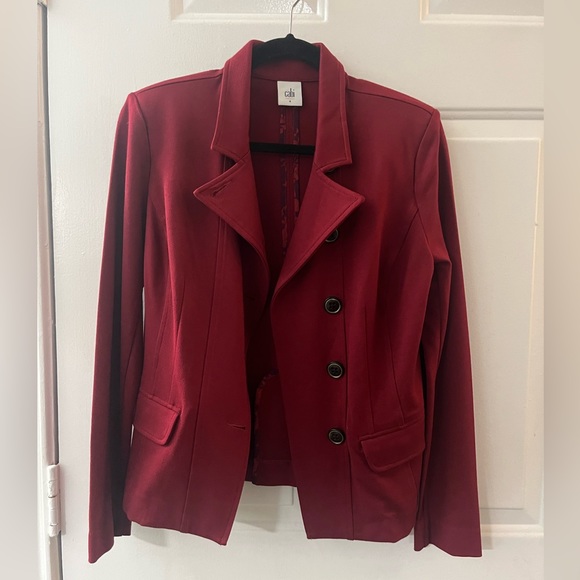 CAbi | Jackets & Coats | Cabi Rhubarb Red Outing Blazer Jacket375 ...